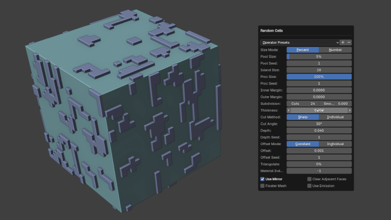 Random Flow – メカニックモデリングの神ツール【Blenderアドオンレビュー】 | IzukaEffects
