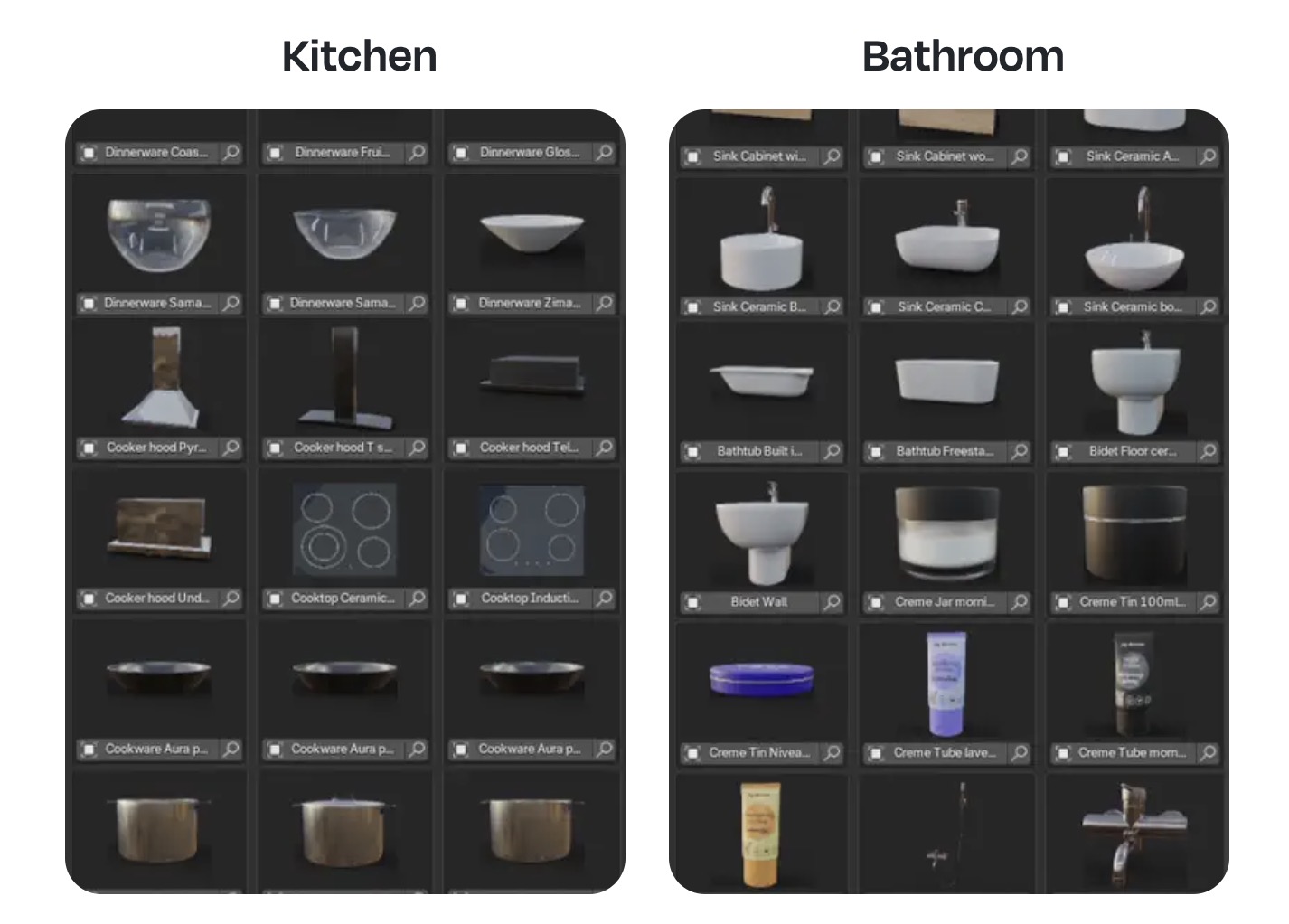 Interniq- 800以上のインテリアモデル！家具・バスルーム・キッチン…etc【Blenderアドオンレビュー】 | IzukaEffects