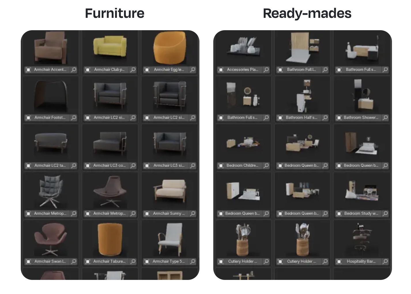 Interniq- 800以上のインテリアモデル！家具・バスルーム・キッチン…etc【Blenderアドオンレビュー】 | IzukaEffects