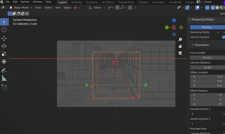 Perspective Plotter – パース設定・カメラマッピングの定番アドオン！実写合成にも。【Blenderアドオンレビュー ...