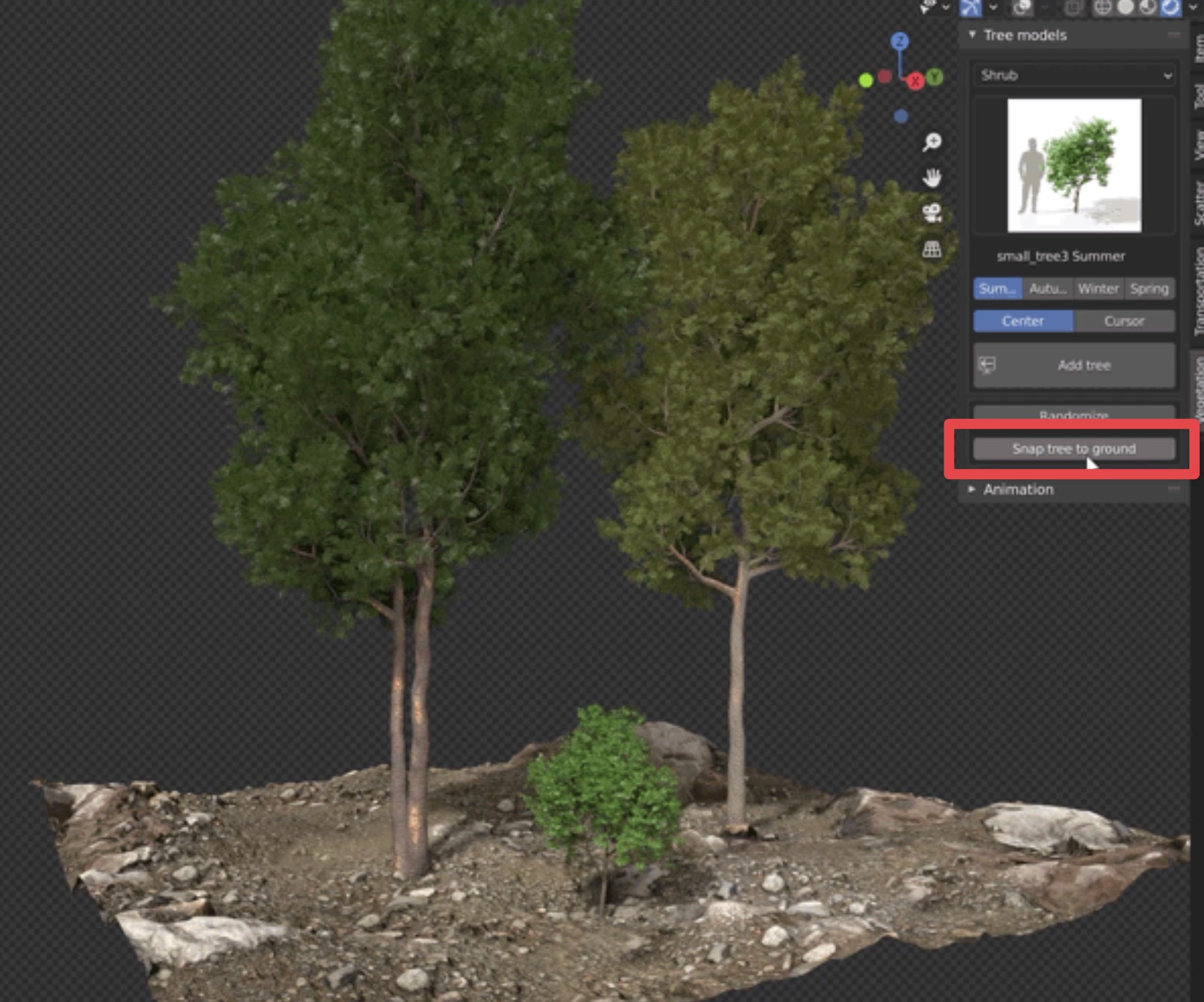 Tree Vegetation – 264種の植物モデルが収録！春夏秋冬にも対応【Blenderアドオンレビュー】 | IzukaEffects