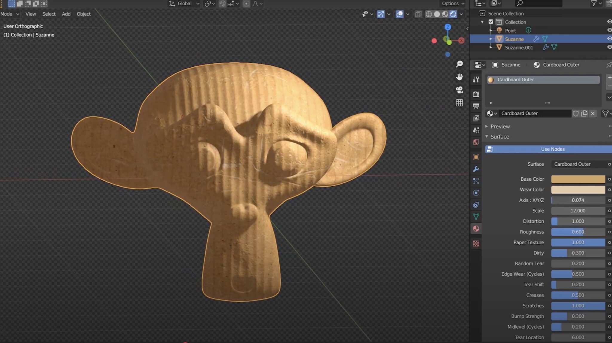 Cardboard Shader – カスタマイズ自在のダンボールマテリアル！【Blenderレビュー】 | IzukaEffects