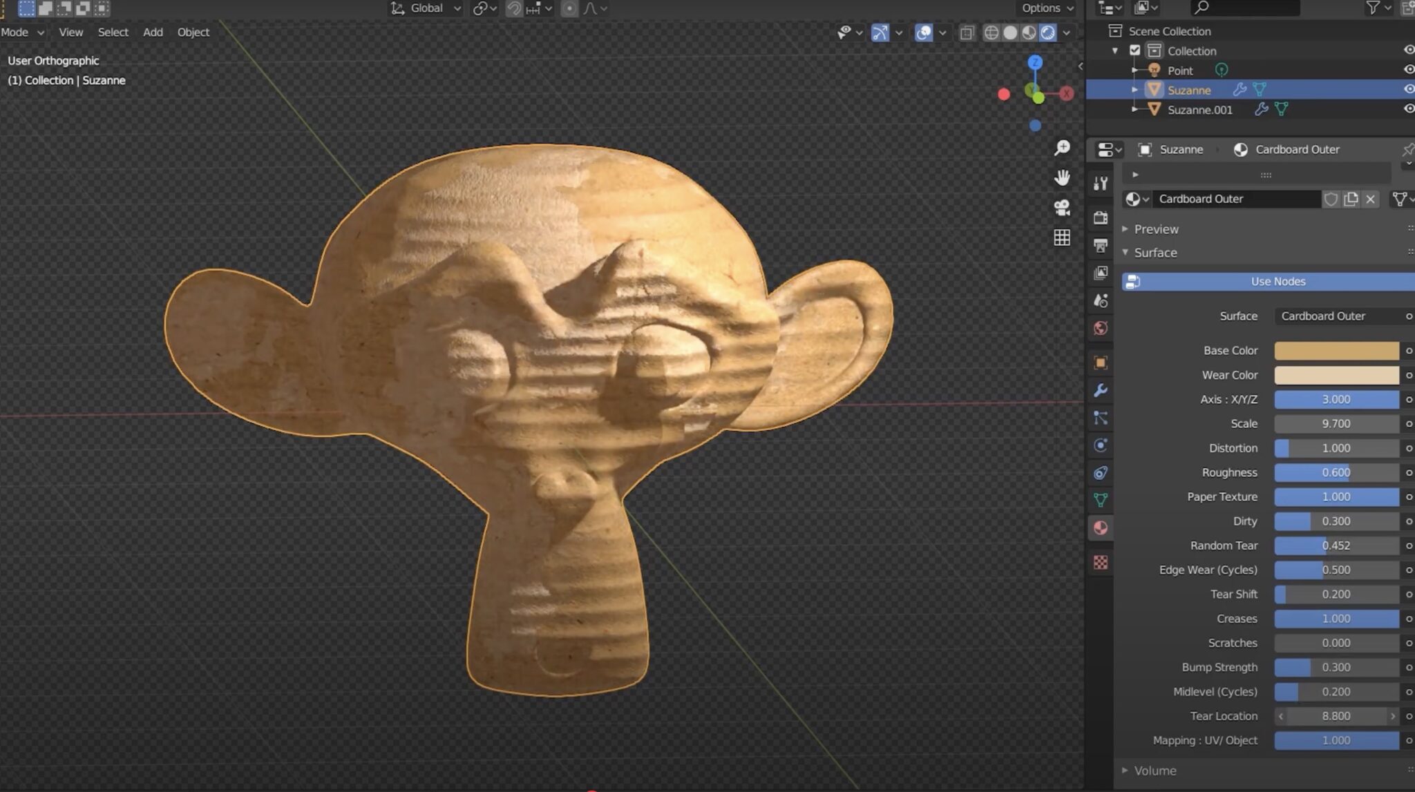 Cardboard Shader – カスタマイズ自在のダンボールマテリアル！【Blenderレビュー】 | IzukaEffects