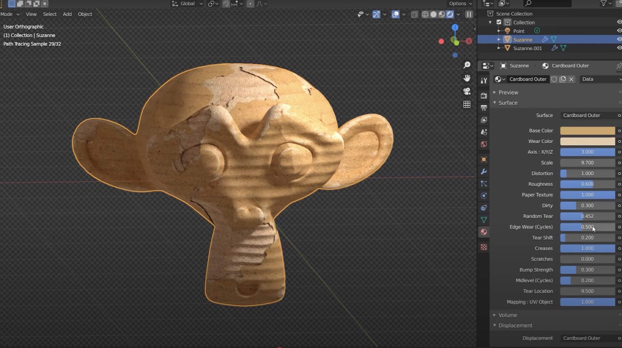 Cardboard Shader – カスタマイズ自在のダンボールマテリアル！【Blenderレビュー】 | IzukaEffects