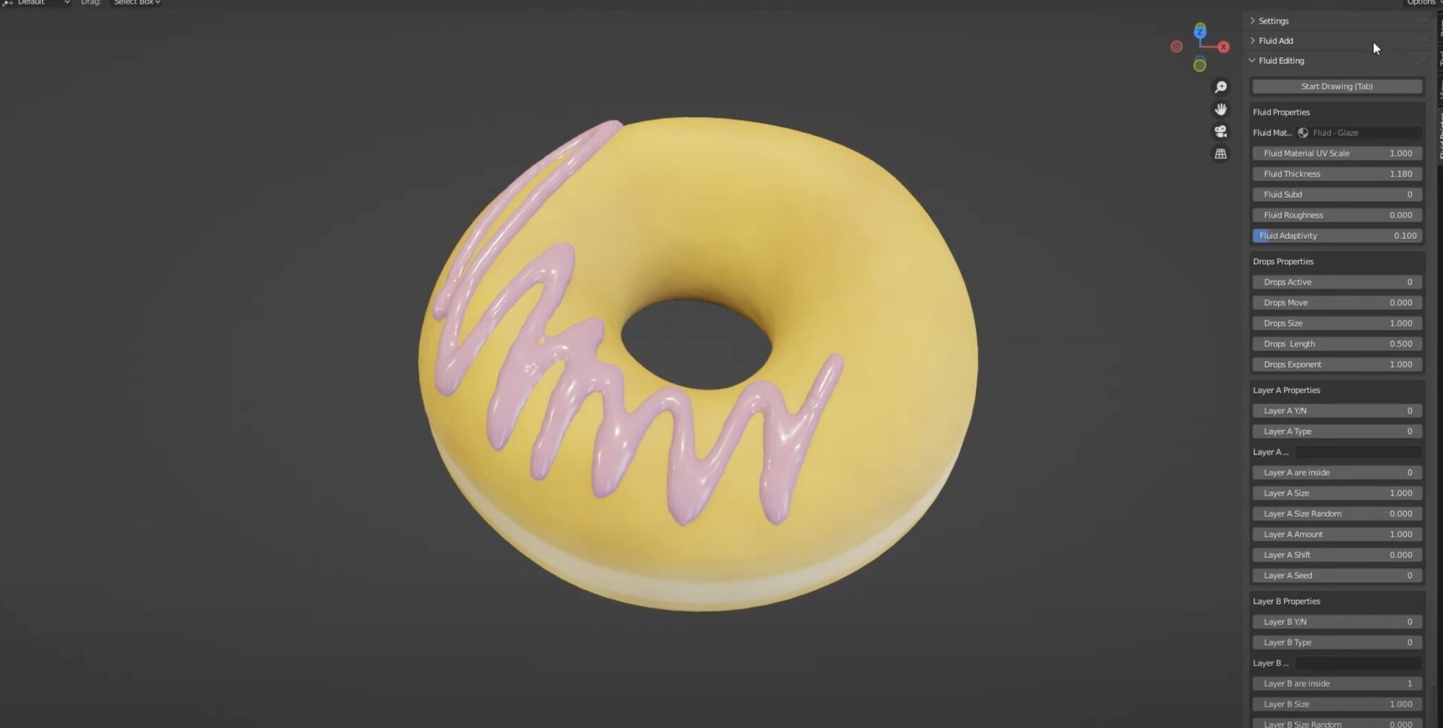 Fluid Painter – はちみつ、ケチャップなどの液体をペイントで追加！【Blenderアドオンレビュー】 | IzukaEffects